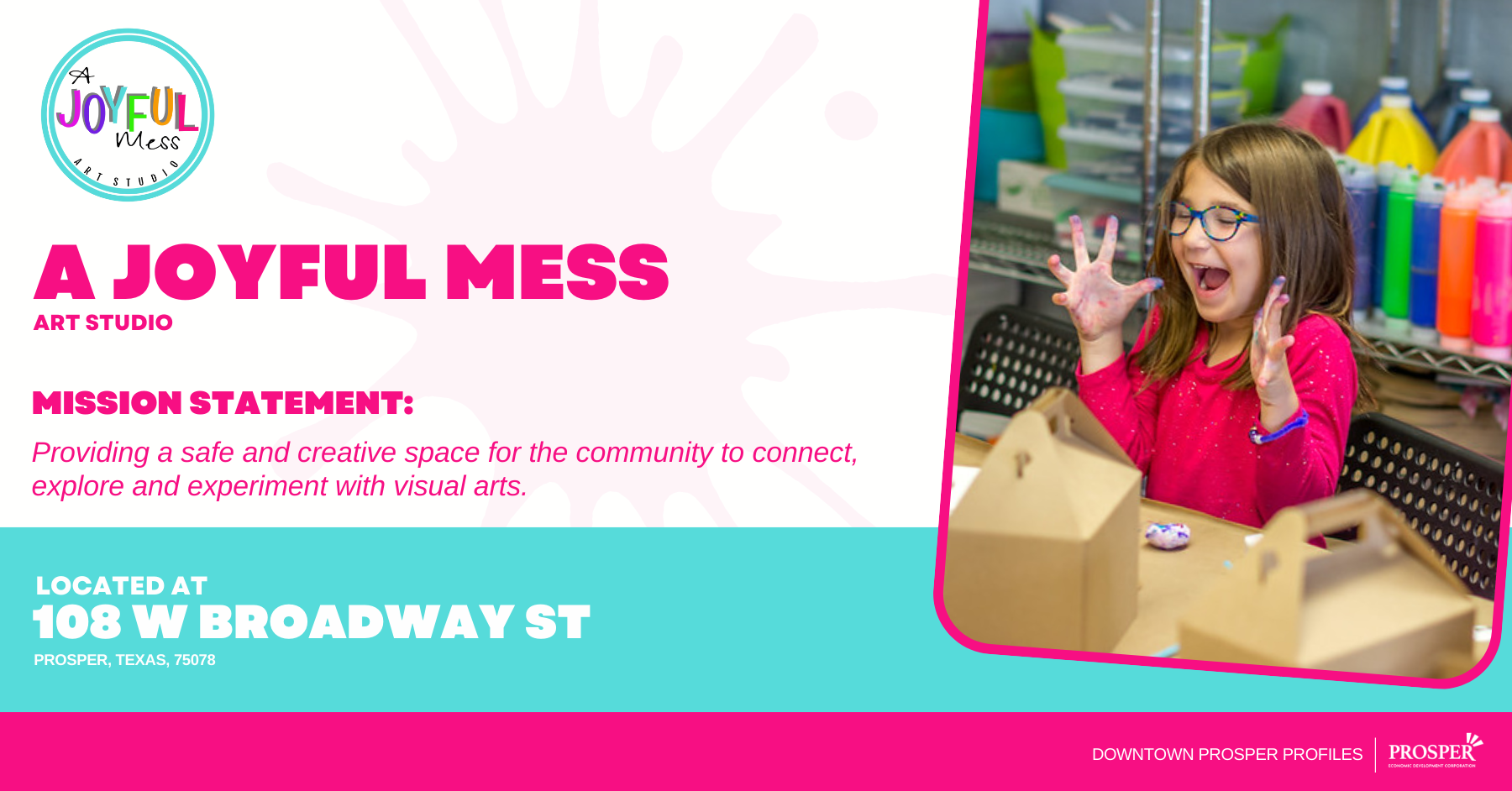 Downtown Prosper Profile - A Joyful Mess Art Studio | Prosper EDC