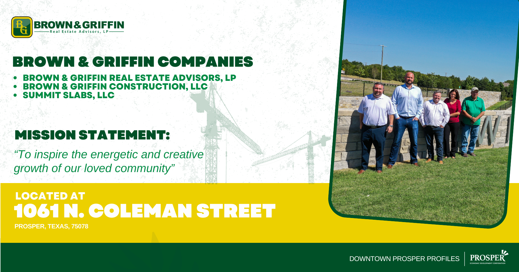 Downtown Prosper Profile - Brown & Griffin Properties | Prosper EDC