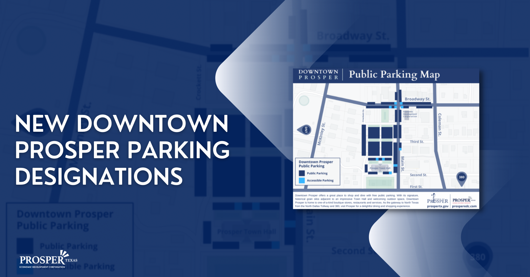 New Downtown Prosper Parking Designations | Prosper EDC