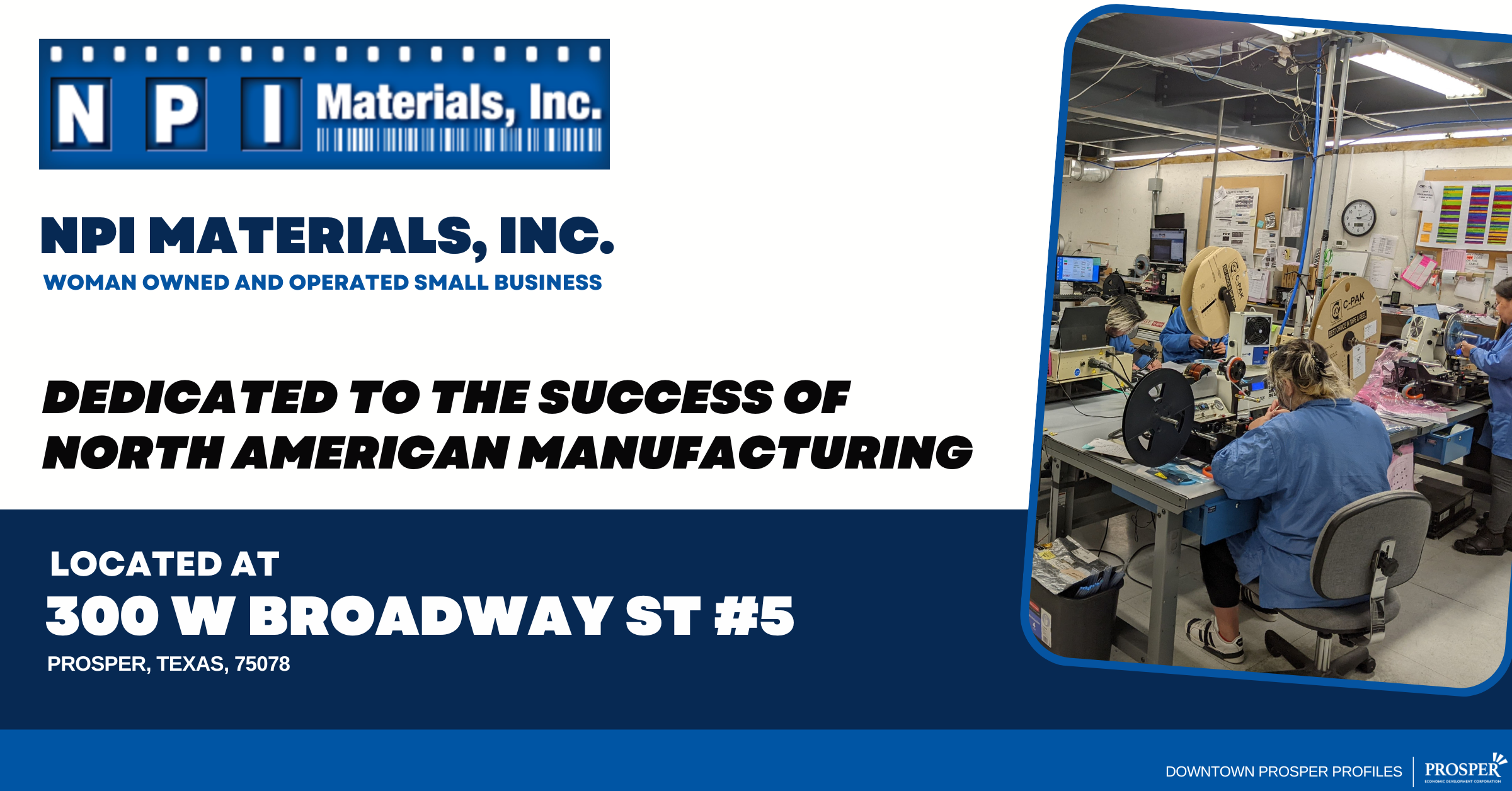 Downtown Prosper Profile - NPI Materials, Inc. | Prosper EDC